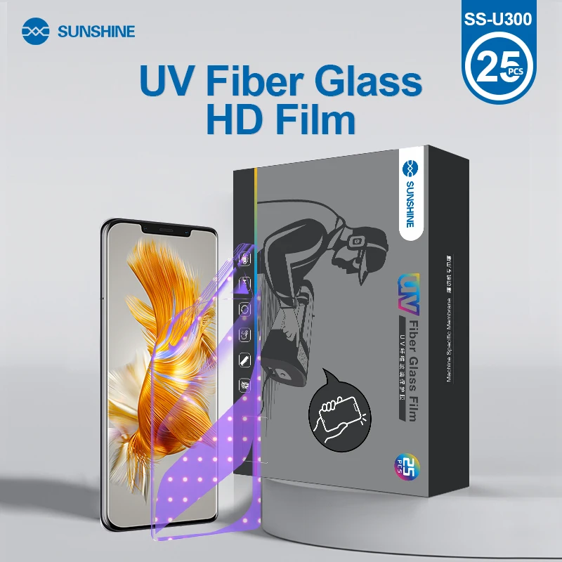 SUNSHINE SS-U200 SS-U300 UV Tempered Fiberglass HD Fiber Soft Film for ...