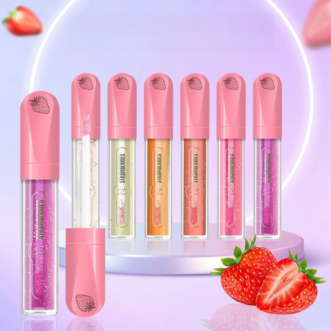 6PCS/Set Shimmering Color-Changing Lip Gloss Set Long-Lasting Hydration ...