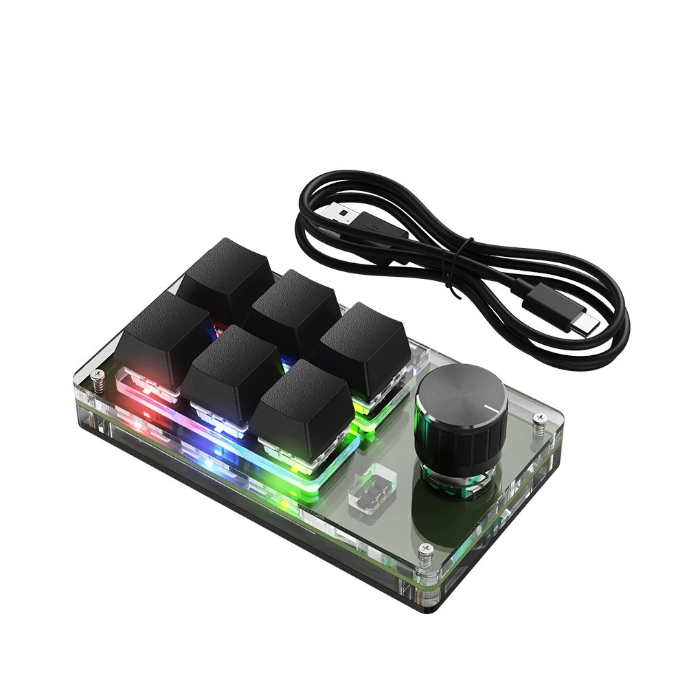 Programming-Macro-Gaming-USB-Custom-Keyboard-BT-Volume-Button-Knob ...