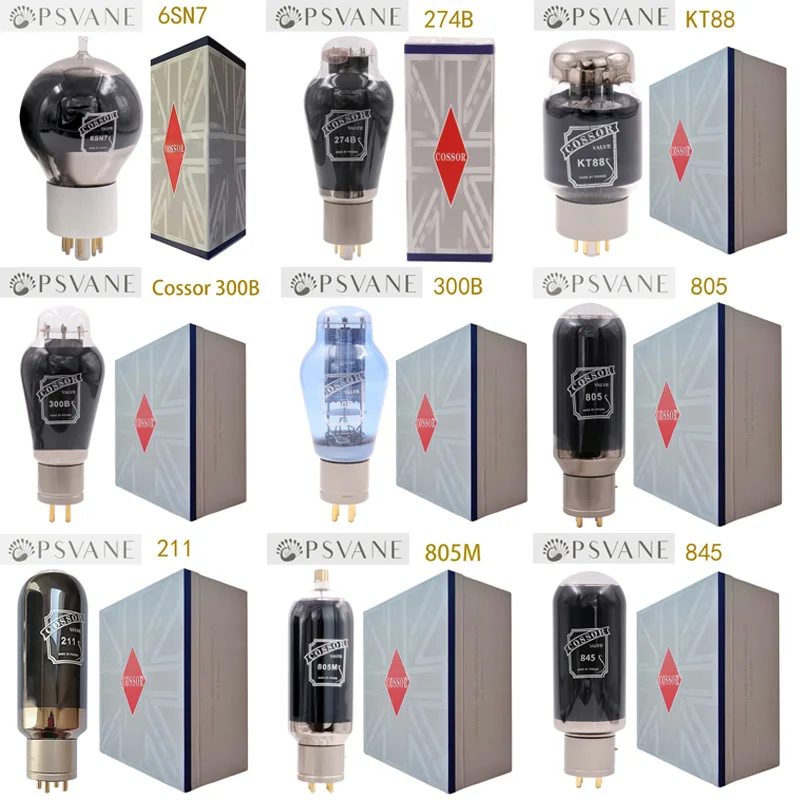 PSVANE COSSOR 6SN7 274B 300B KT88 211 805 845 805M Vacuum Electronic ...
