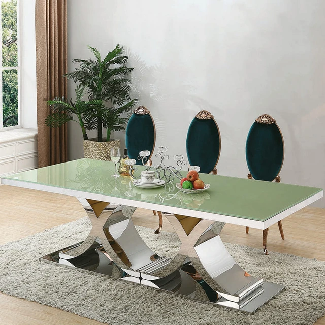 Rectangle Glass Dining Room Table