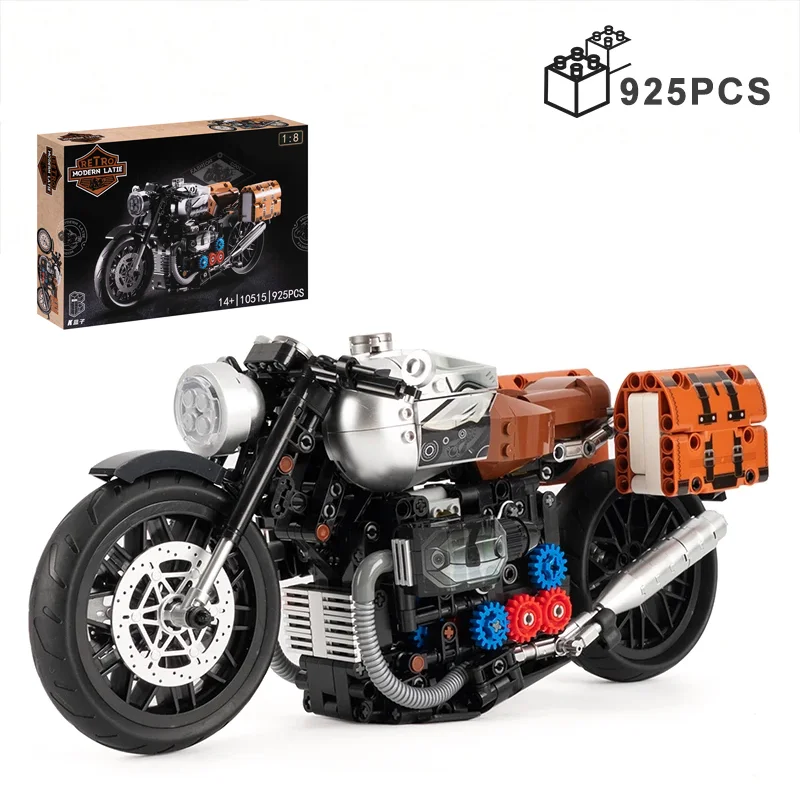 925PCS-Technical-1-8-R-NineT-Retro-Motorcycle-Building-Blocks-Latte ...
