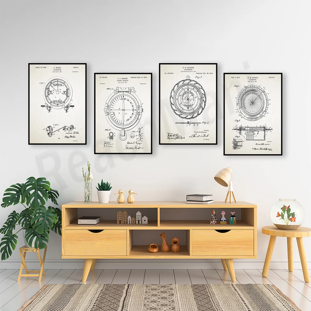 Measuring-Equipment-Altimeter-Patent-Printable-Barometer-Logometer ...