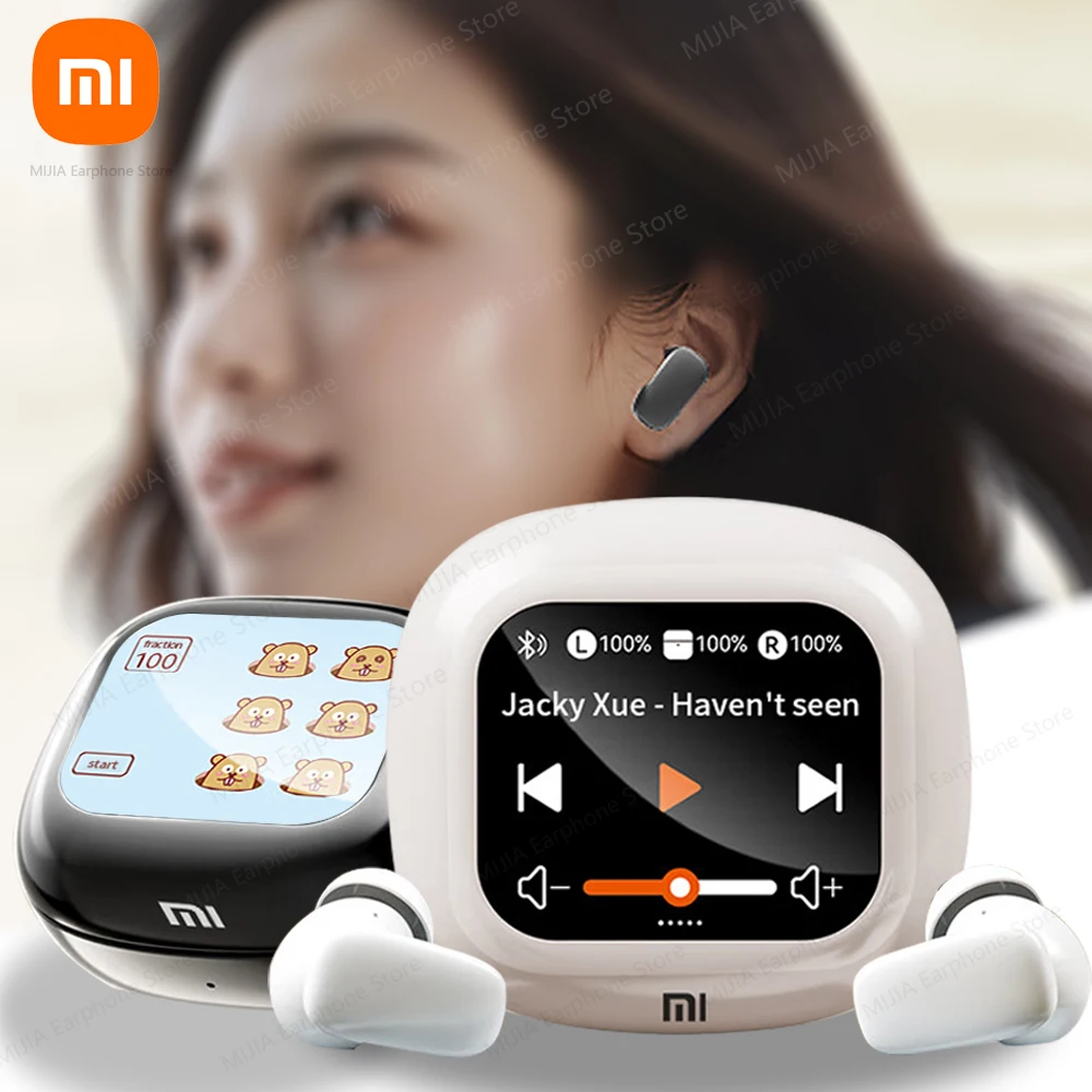 XIAOMI-QLS09-ANC-Wireless-Earphone-Support-TF-Card-Touch-Screen-Earbud ...