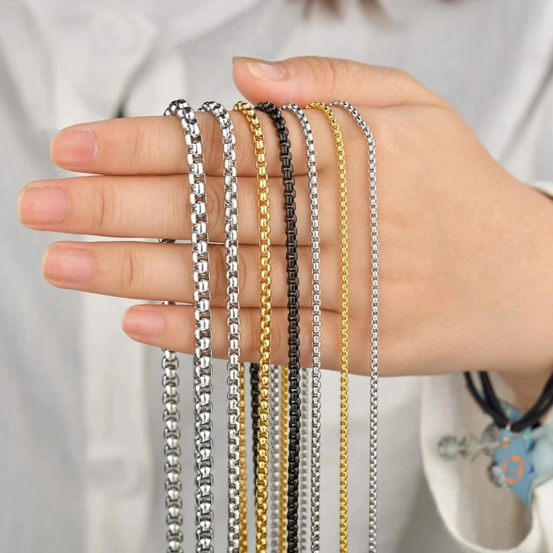 Square-Pearl-Stainless-Steel-Chain-Clavicle-Chain-for-Men-and-Women ...