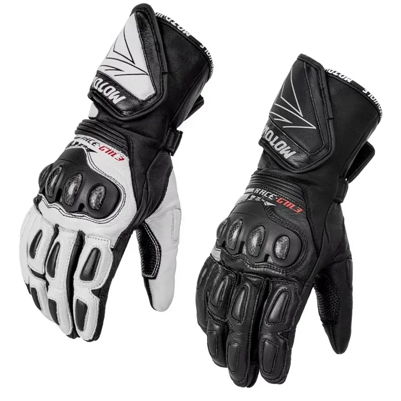 Genuine Leather Motorcycle GM3 Men's Windproof Motorcycle Gloves Gloves ...