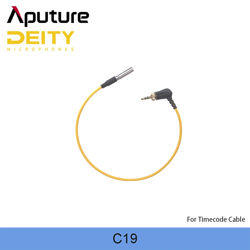 Aputure Deity C19 3.5 Locking TRS to Din1.0 2.3 Timecode Cable