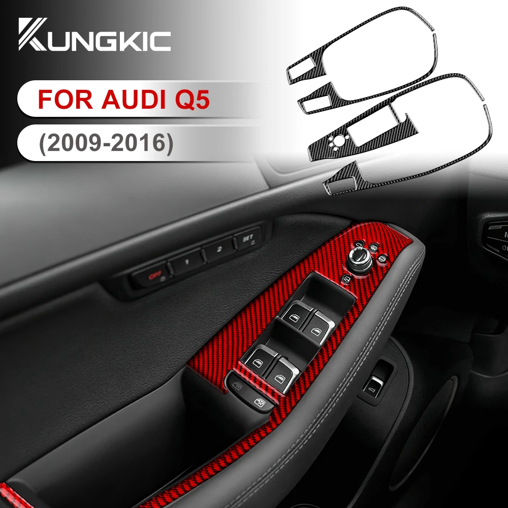 Real Carbon Fiber Sticker For Audi Q5 2009 2010 2011 2012 2013 2014 ...