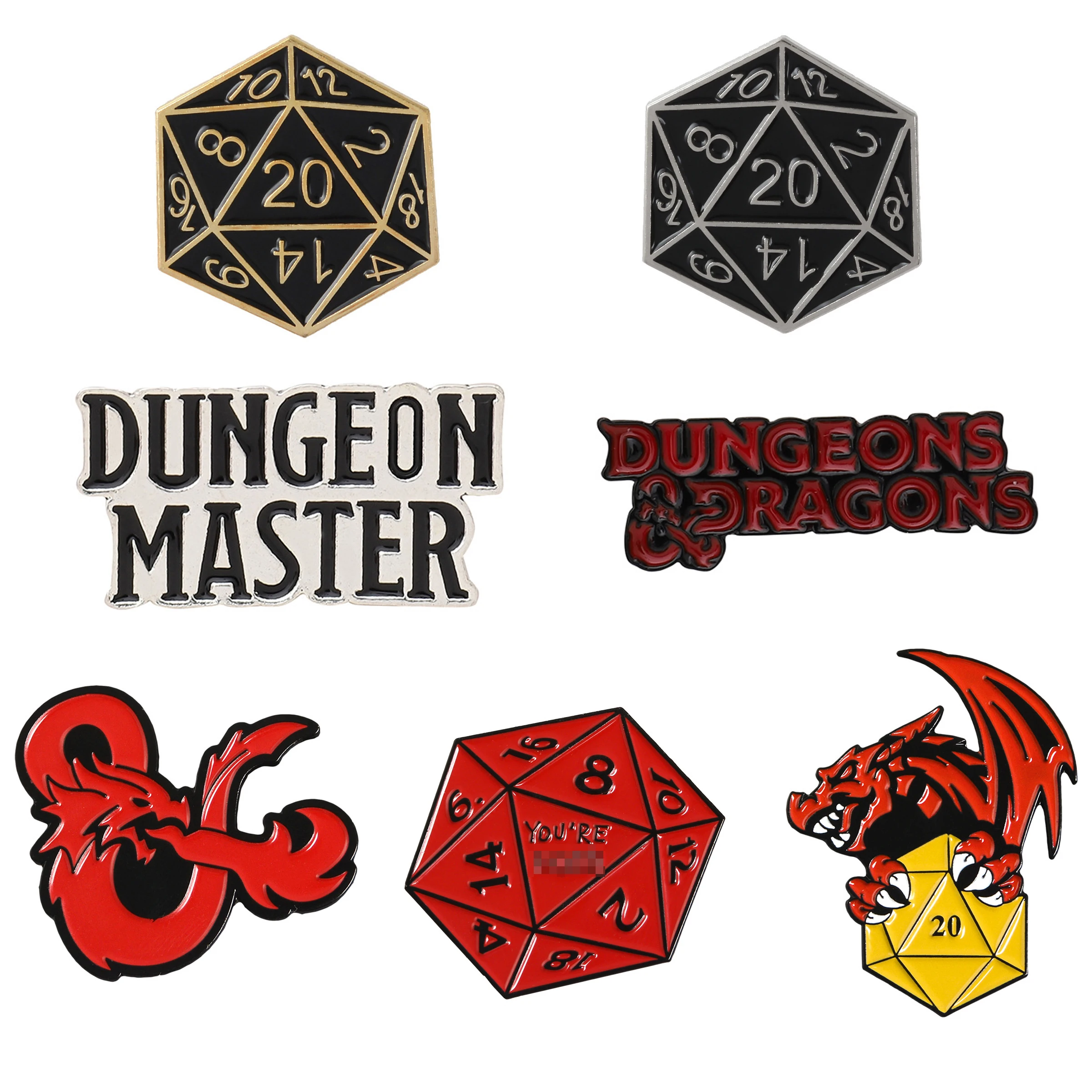DnD-Dungeon-Master-Dungeon-And-Dragon-Enamel-Pin-Alloy-Brooch-Pack ...