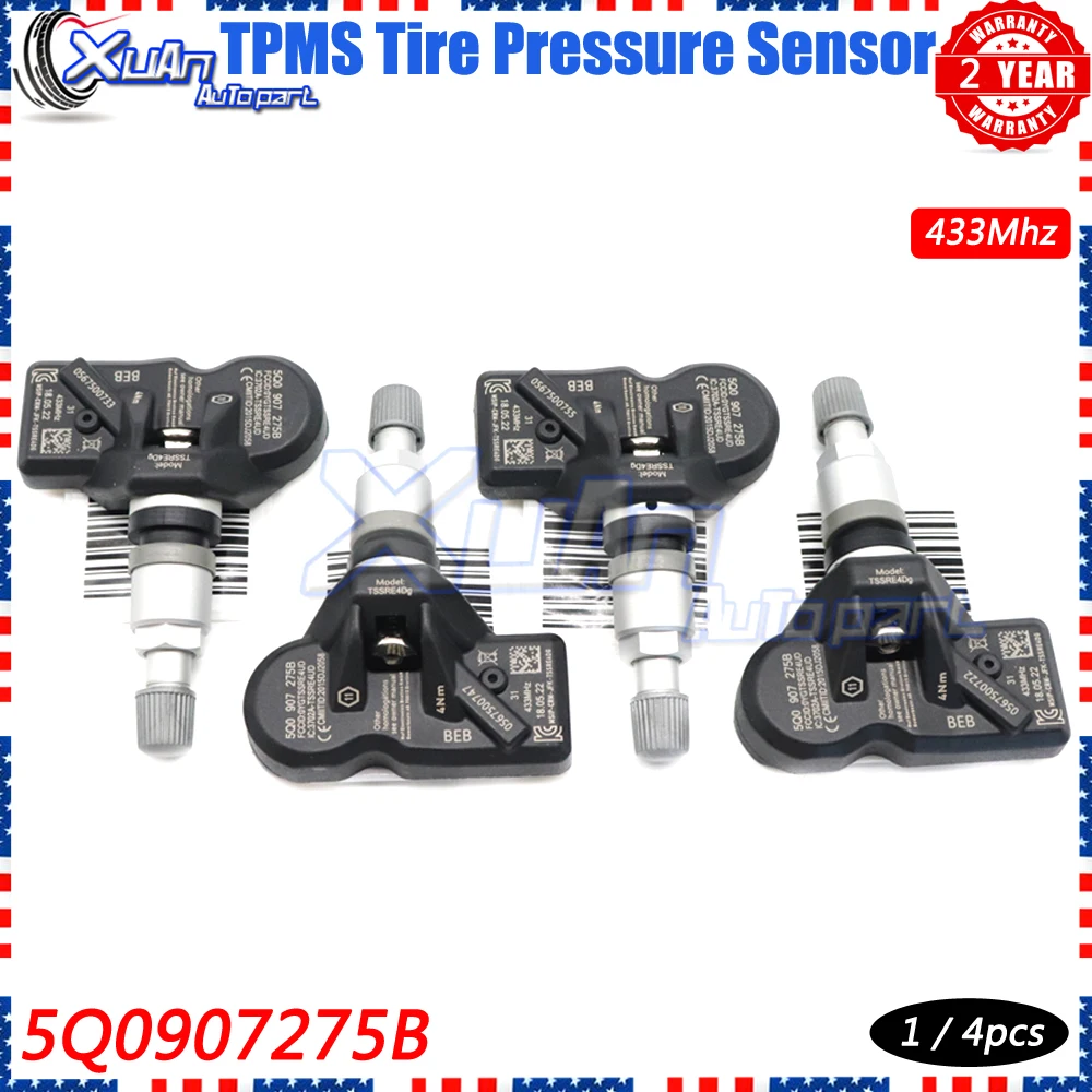 Xuan Tire Pressure Sensor Monitoring System Tpms 5q0907275b For Audi ...