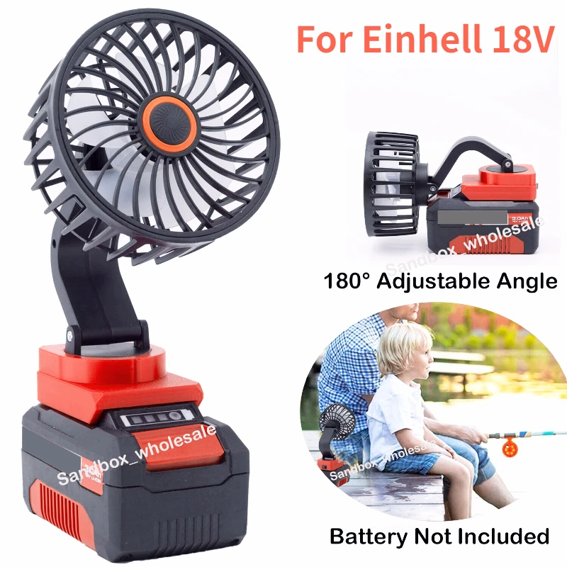 Portable-Camping-Fan-For-Einhell-18V-Li-ion-Battery-Powered-Wireless ...