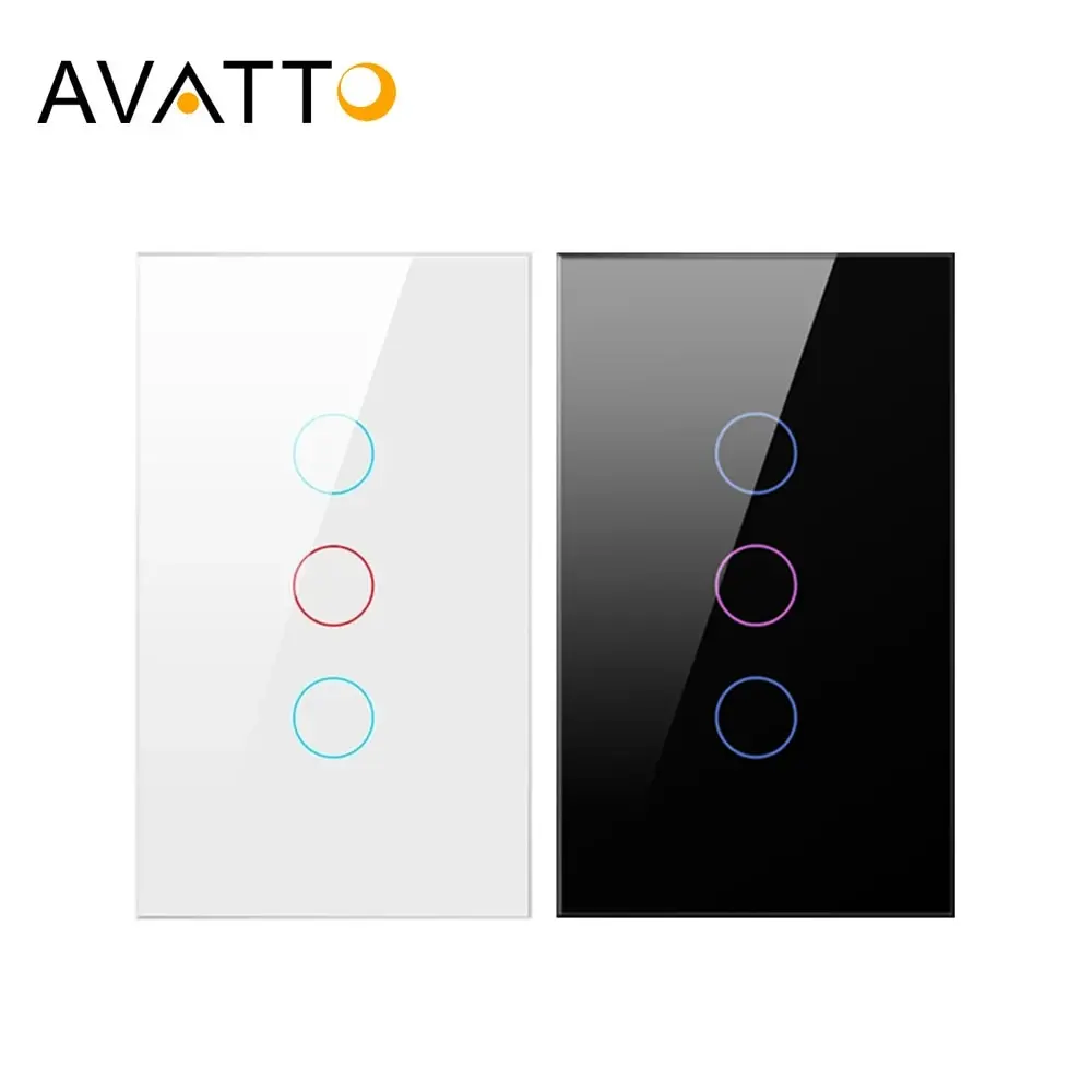 Avatto-Tuya-WiFi-Interruptor-Inteligente-Toque-Luz-RF433-sem-fio-neutro ...