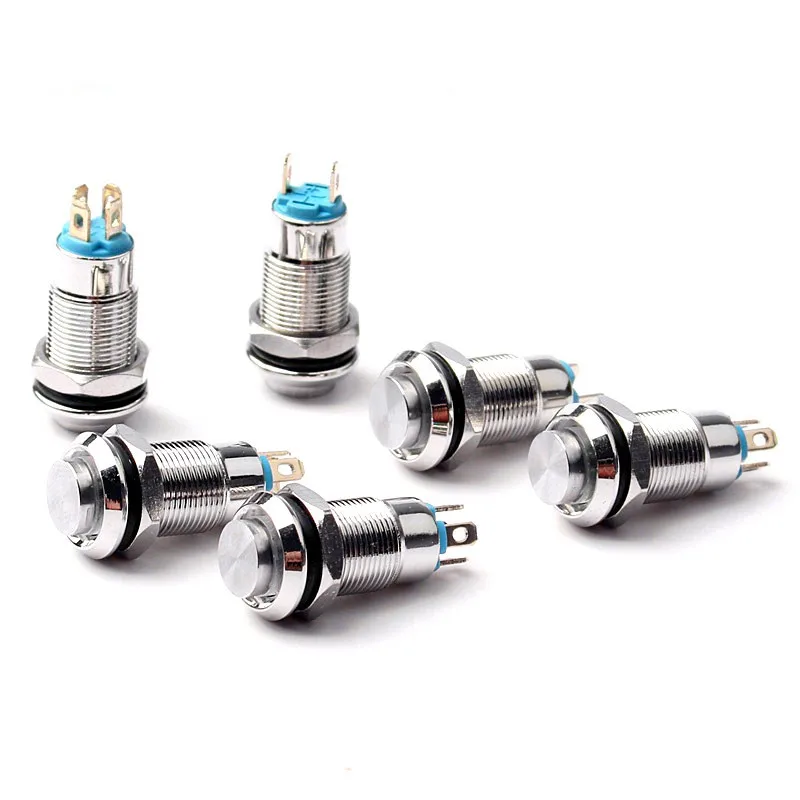 1Pcs-8mm-Metal-Push-Button-with-LED-Indicator-Self-reset-Momentary-Self ...