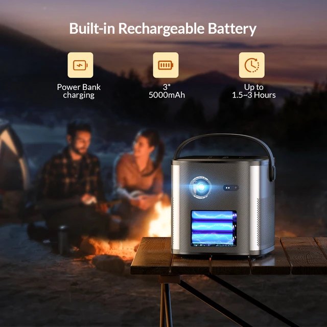 BYINTEK U80 Max Projector 3D 4K Cinema Android 11.0 WiFi Mini Portable ...