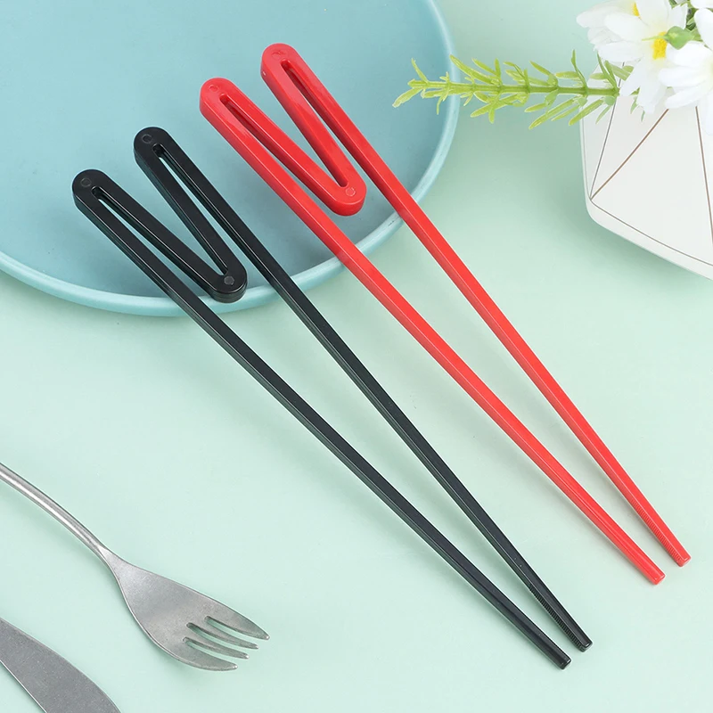 Plastic Chopsticks Finger Chopsticks Game Player Snack Chopstick Holder ...