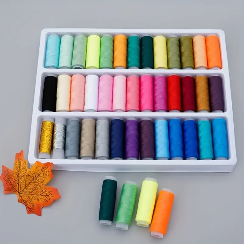 12pcs All- Sewing Thread Set Suitable for DIY - 39 Colors Random ...
