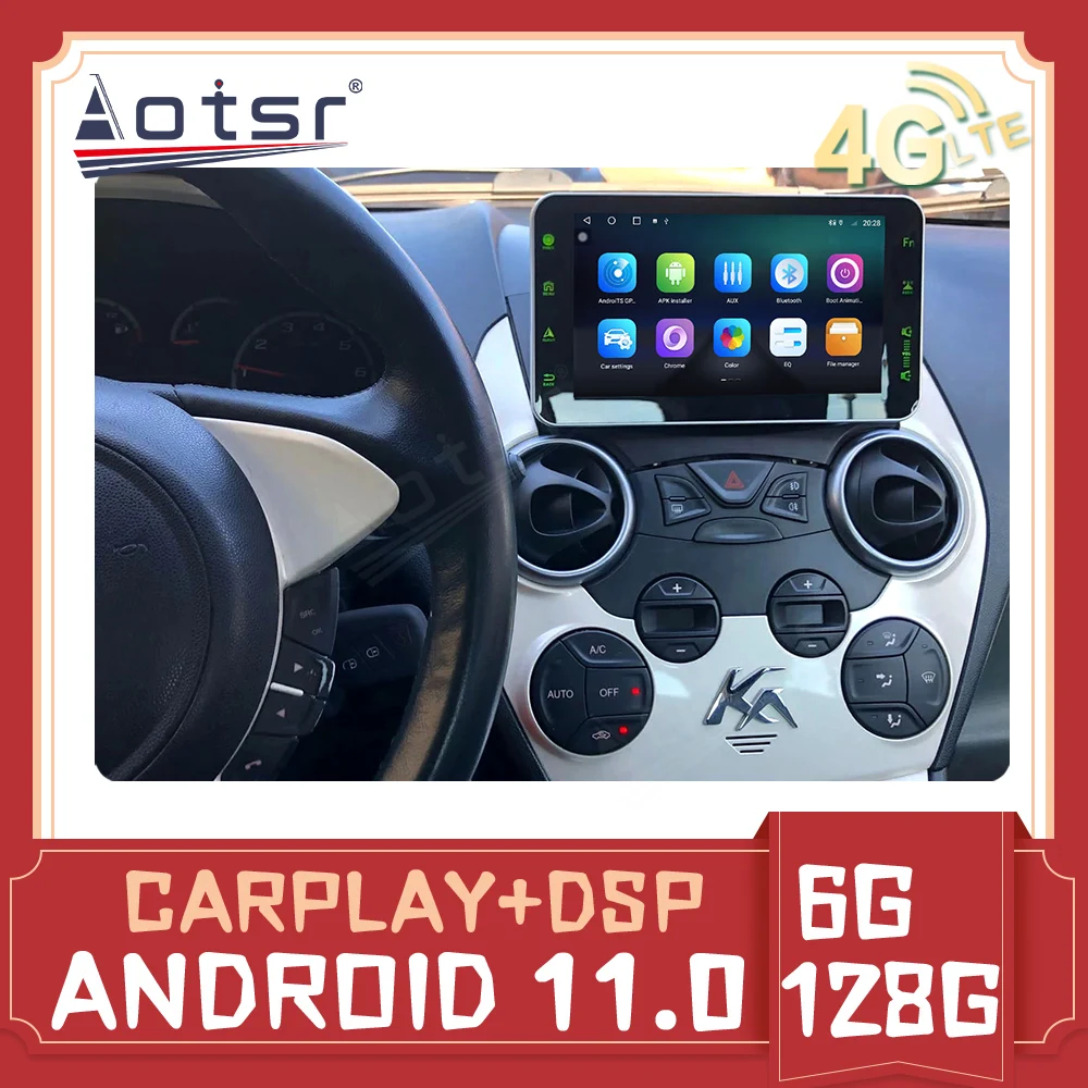 Car-Radio-Android-13-0-Video-Player-Stereo-For-Ford-Ka-2008-2009-2010 ...