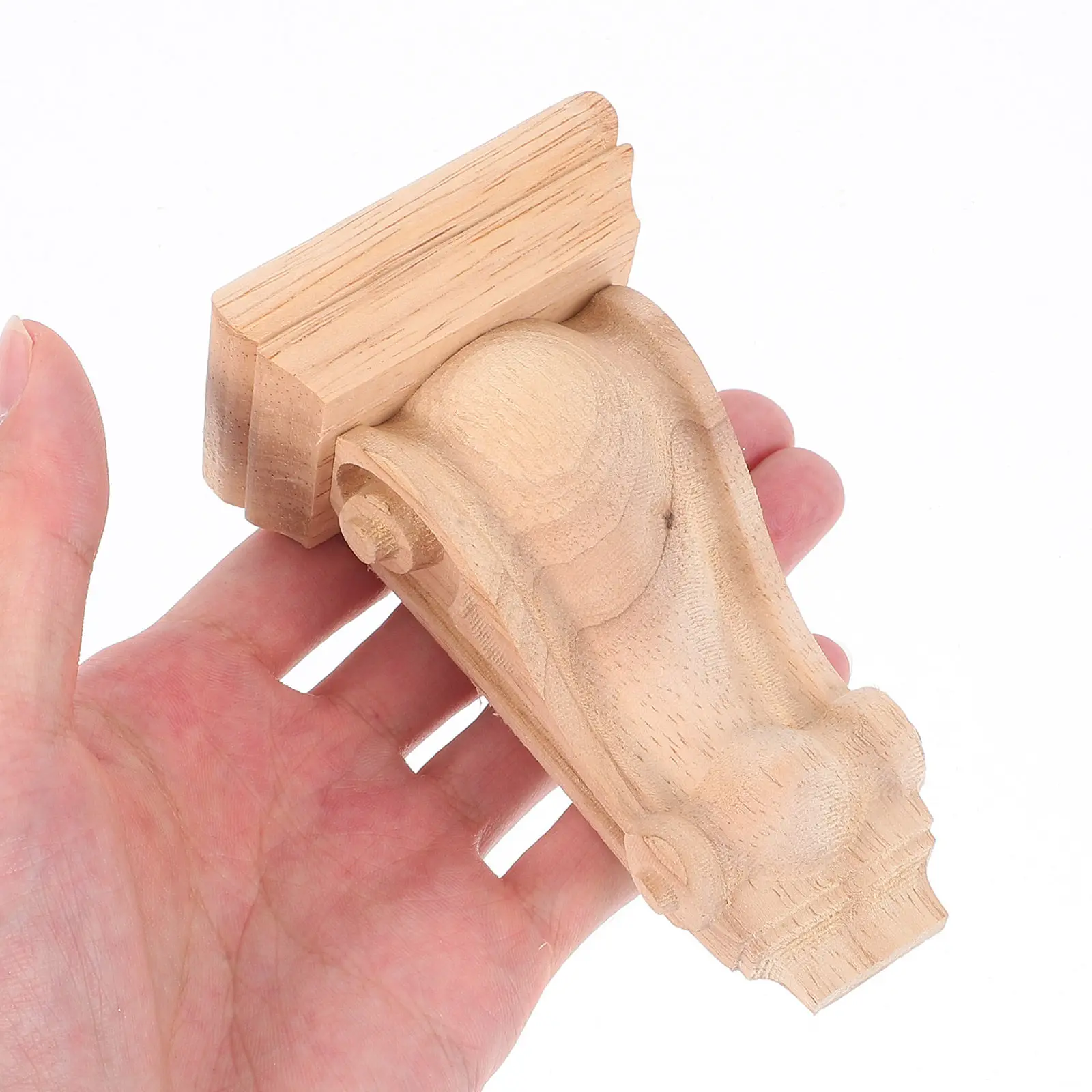 Decorative Wood Corbel Solid Carved Roman Column Bracket for Wall Shelf ...