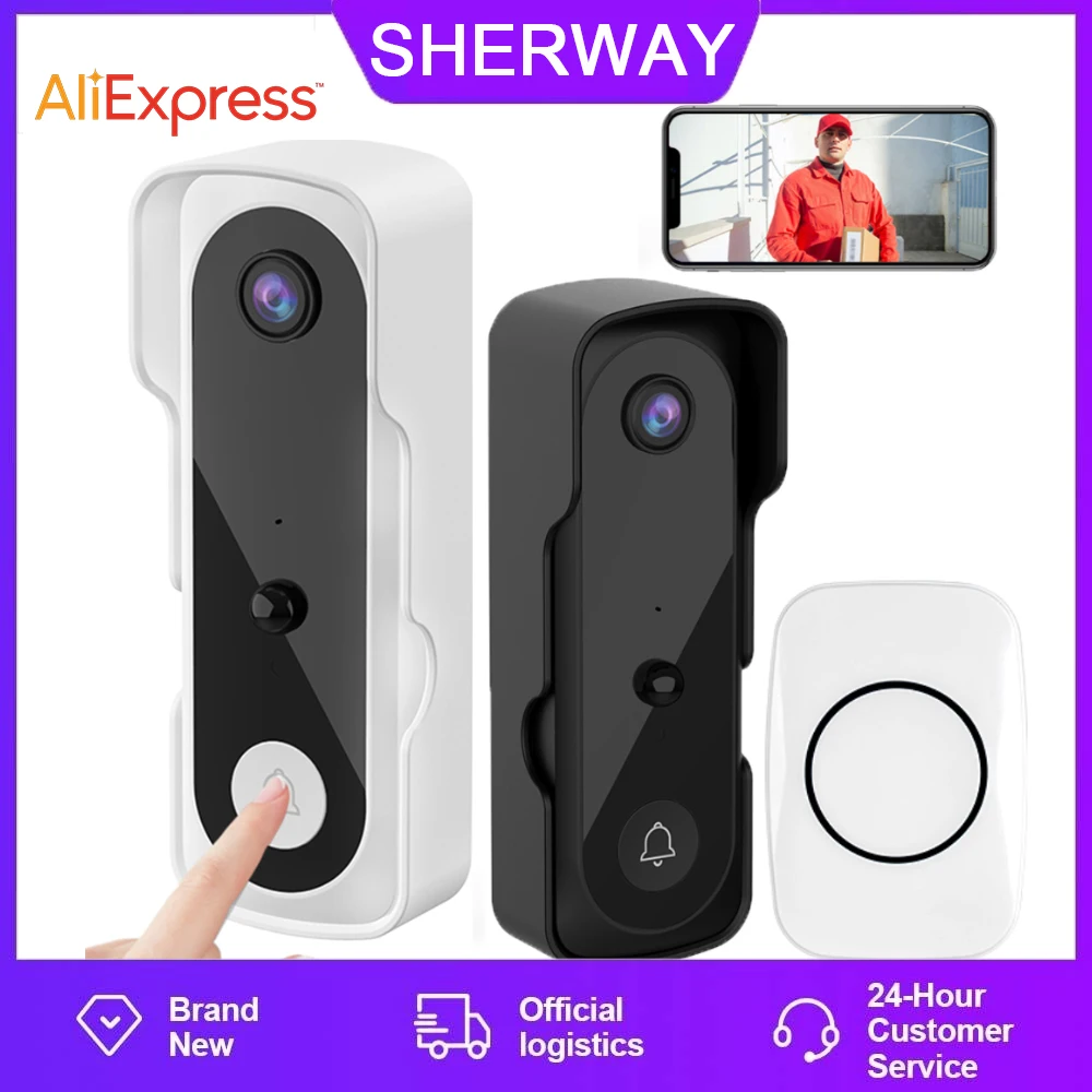 V20-Visual-doorbell-Wireless-security-alarm-Smart-doorbell-Wifi-outdoor ...