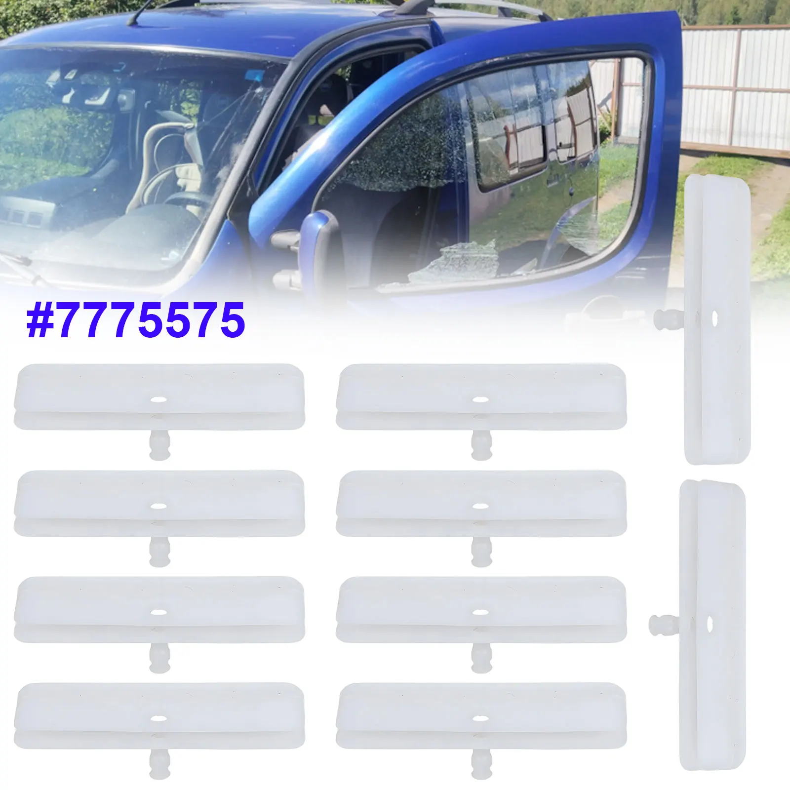 Front Rear Window Runner Guide Clip Fastener 7775575 FOR Fiat Punto ...