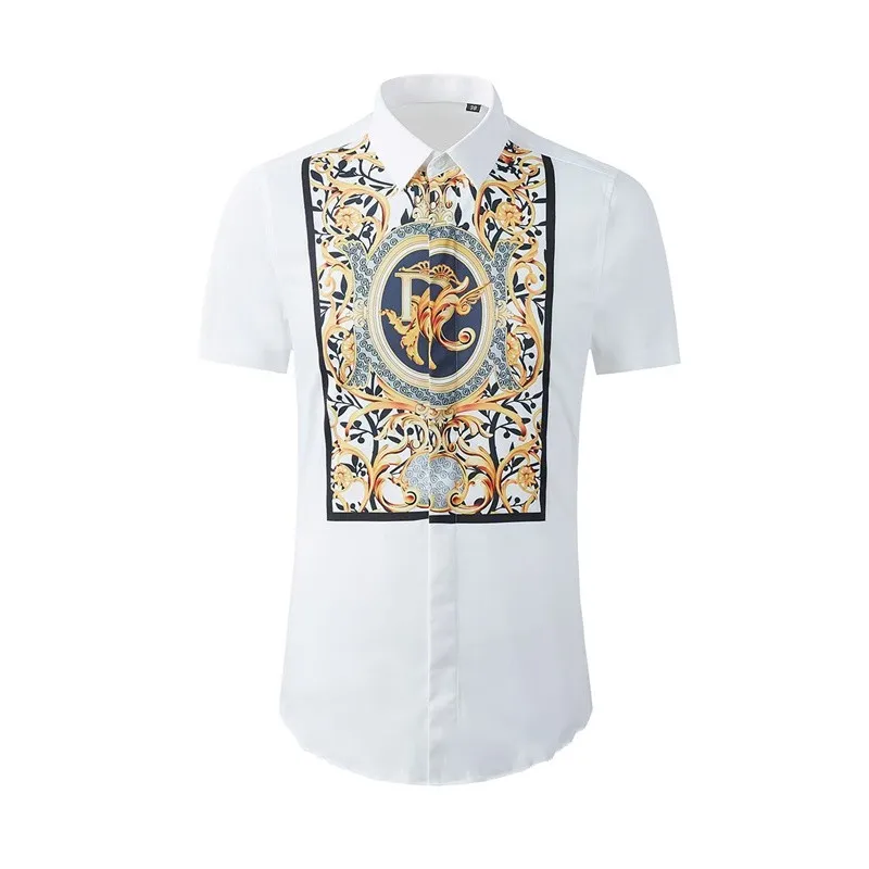 Men's Shirt New Style Trend 3D Printing Formal Wear High Quality Button ...