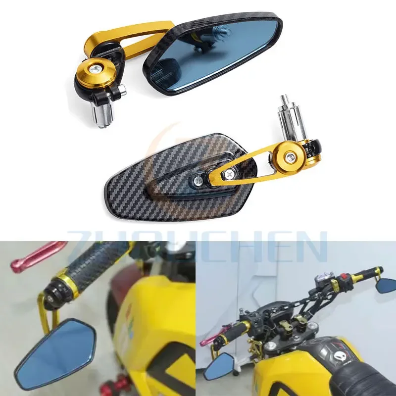 Motorcycle-Accessories-Universal-Carbon-Fiber-Pattern-Handlebar-Rear ...