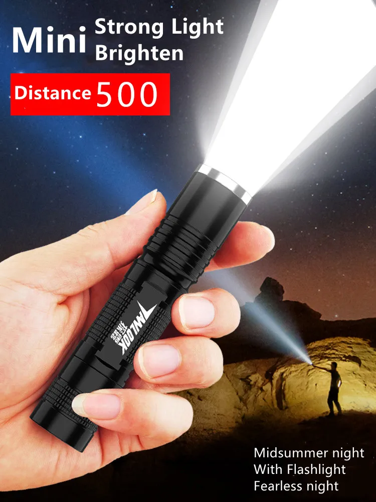 Mini Lámpara de trabajo magnética potente, linterna Led de alta ...