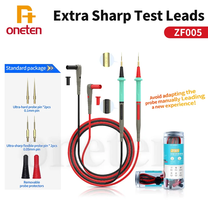 JCID-ZF005-Multimeter-Pen-Ultra-Sharp-Pin-Type-Multimeter-Probe-0-05MM ...