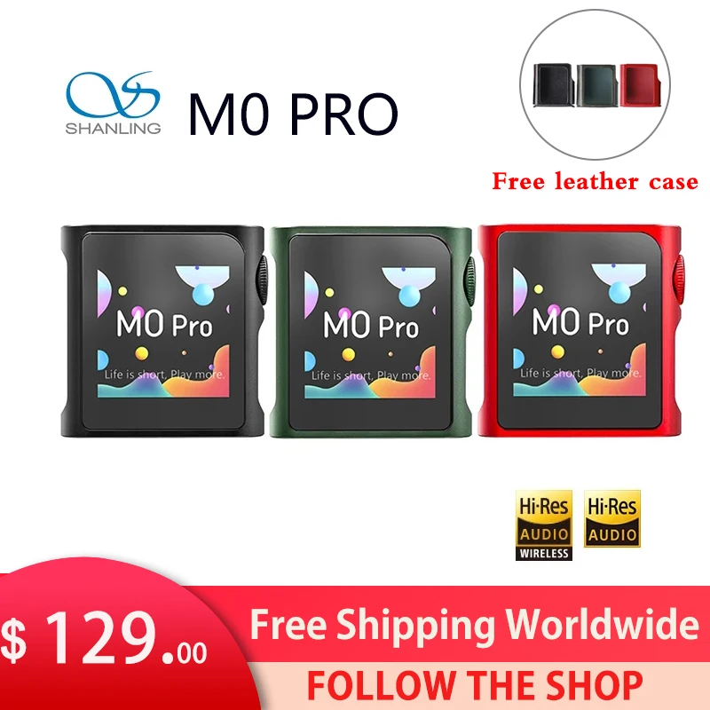 SHANLING M0 Pro Hi Res Audio HIFI Bluetooth Portable Music MP3 Player ...
