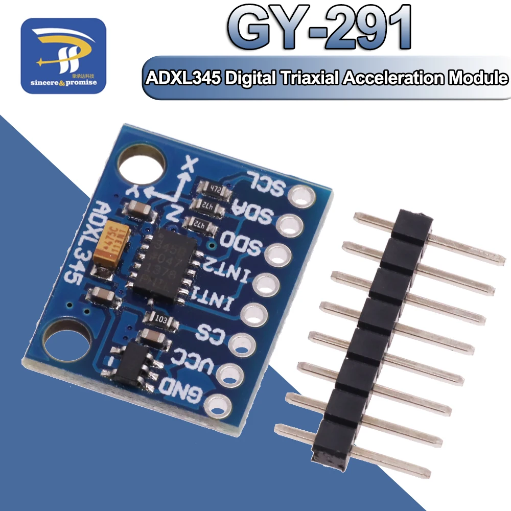 Gy-291 Adxl345 Digital Triaxial Acceleration Of Gravity Inclination ...