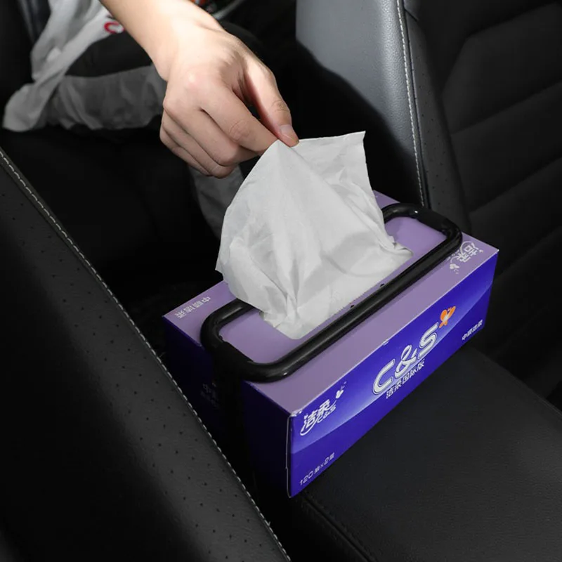 Car Tissue Rack Clip For Car Universal Sun Visor Napkin Box Seat Back ...