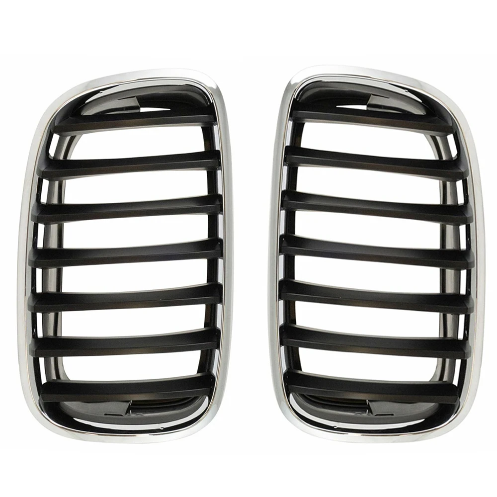 1Pcs-Front-Hood-Mounted-Chrome-Black-Grille-Passenger-RH-LH-for-BMW ...