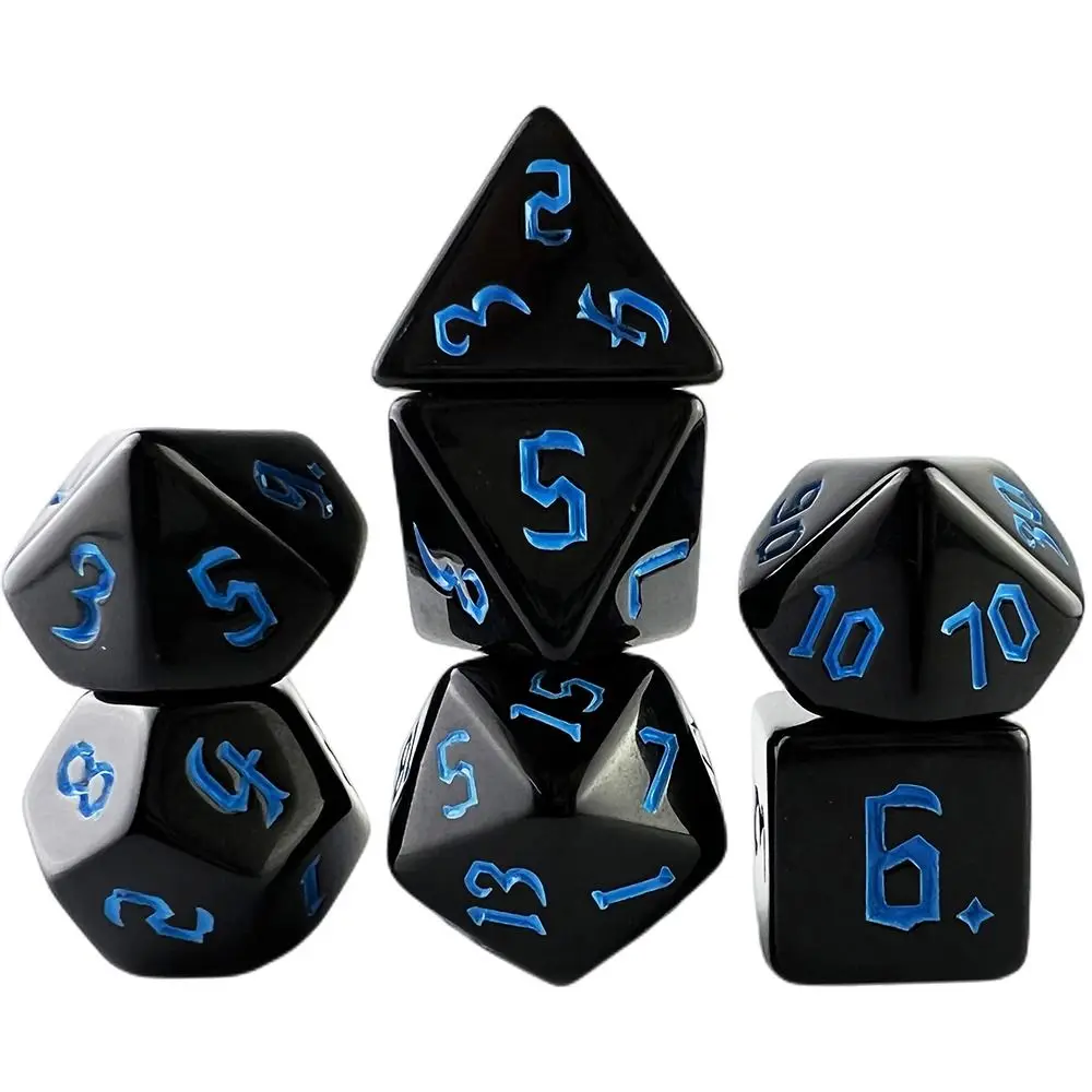 1Set-Multifaceted-Digital-Dice-Set-Acrylic-Table-Game-Opaque-Polyhedral ...