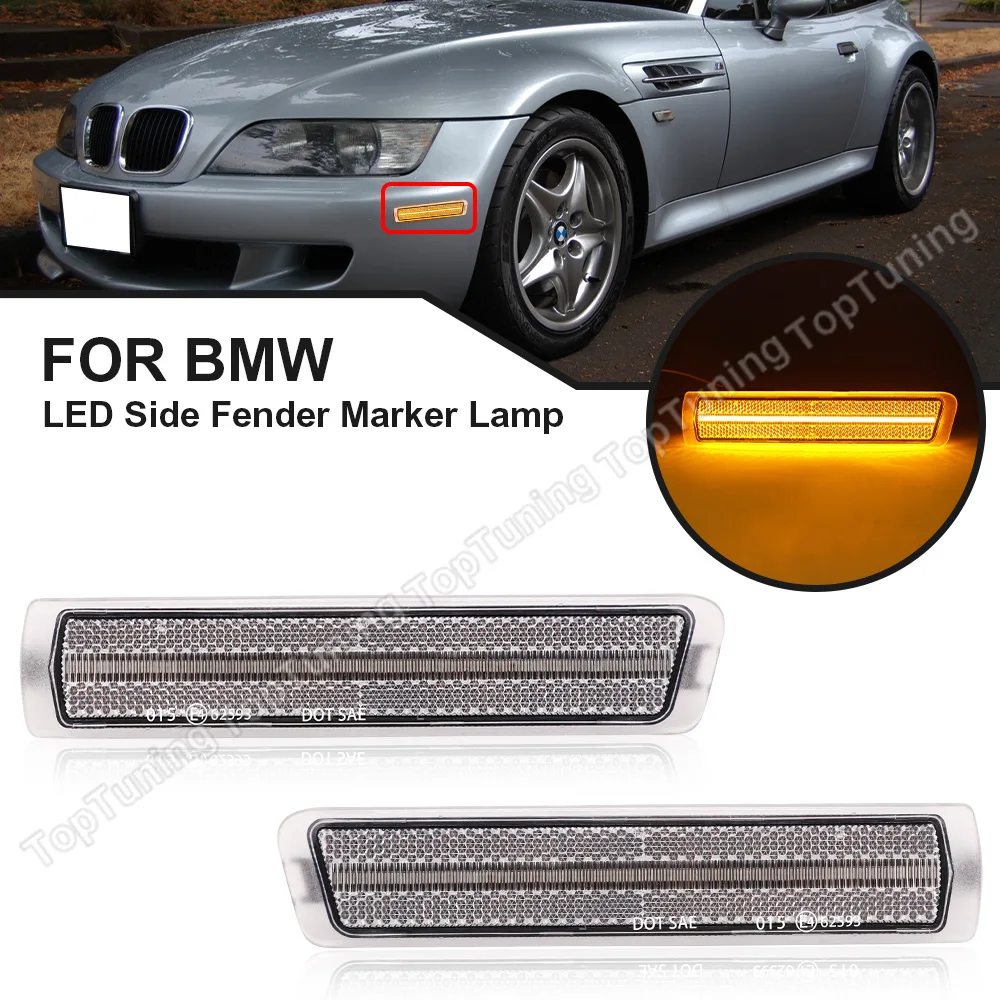 LED-Front-Side-Marker-Lamp-Fender-Light-for-BMW-Z3-Roadster-M-Coup-1997 ...