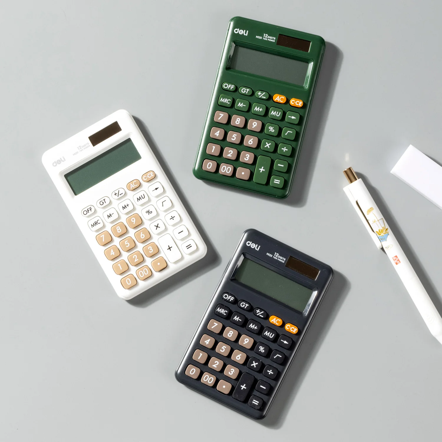 12-Digits-Mini-Portable-Calculator-with-Large-LCD-Display-Sensitive ...