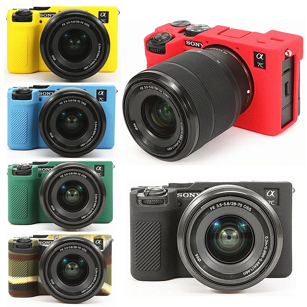 For-Sony-A7CII-A7CR-Anti-skid-Texture-Design-Silicone-Armor-Skin-Case ...