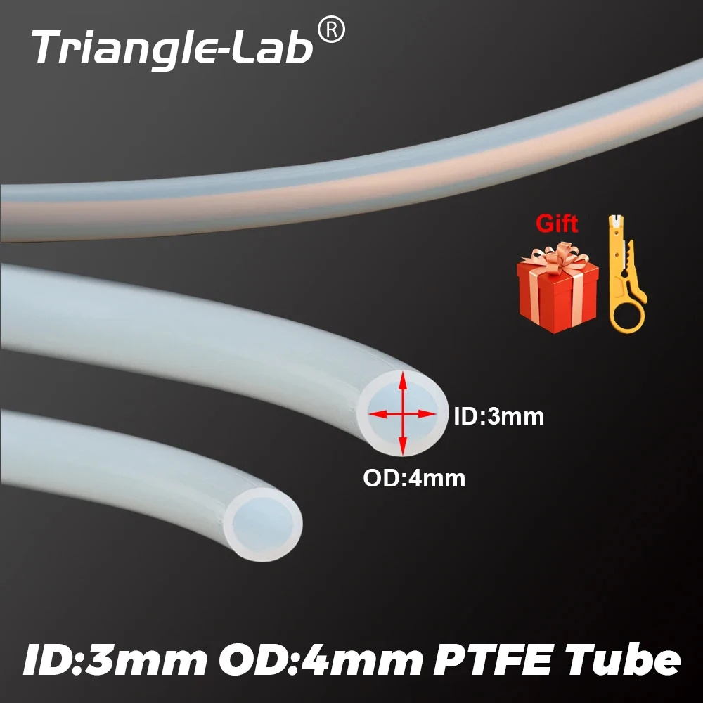 Trianglelab-3X4mm-PTFE-Tube-3MM-X-4mm-ID3mm-OD4mm-Smooth-Ptfe ...