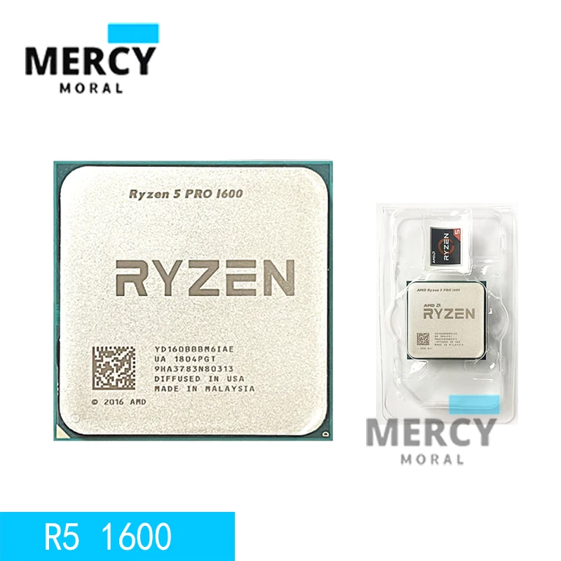 For AMD Ryzen 5 PRO 1600 NEW R5 1600 3.2 GHz six core CPU processor ...