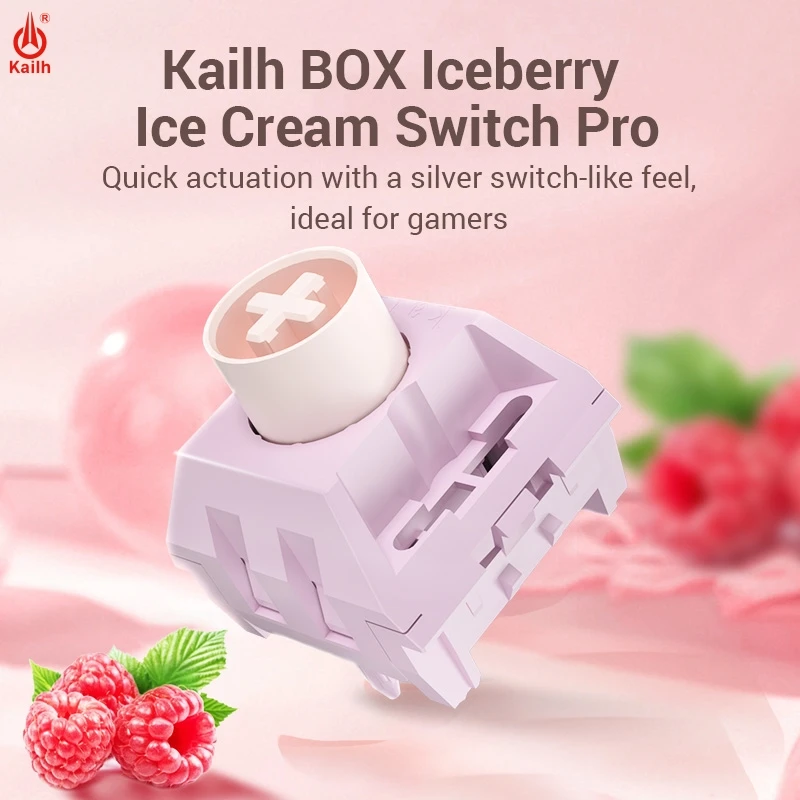 Kailh BOX Ice Berry Ice Cream Keyboard Switch Pro Rapid Silver Cream ...