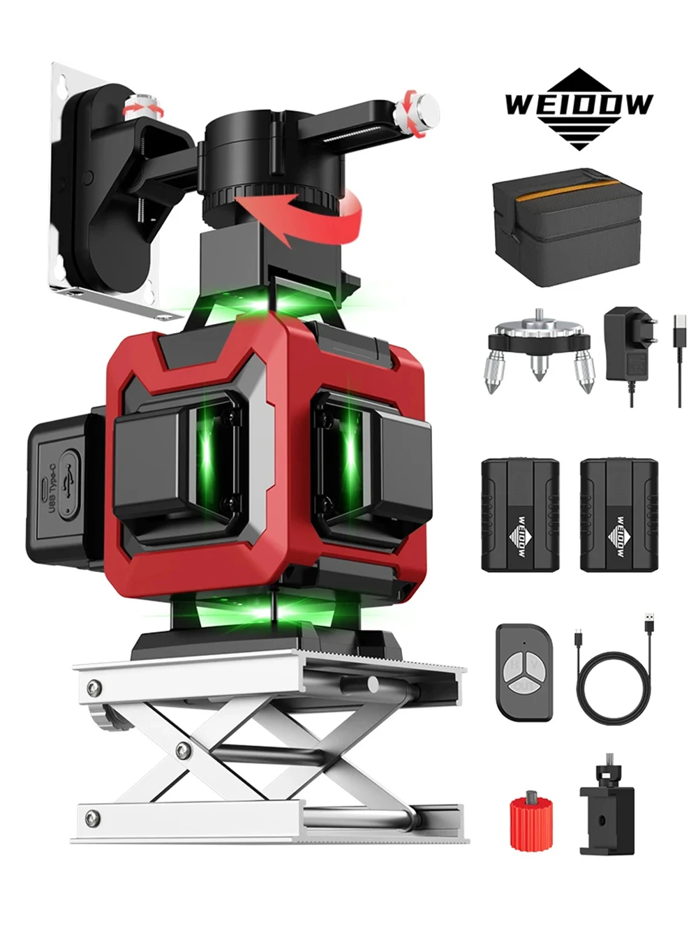 WEIDDW-Nivel-Laser-16-Lines-Professional-Laser-Level-Horizontal ...