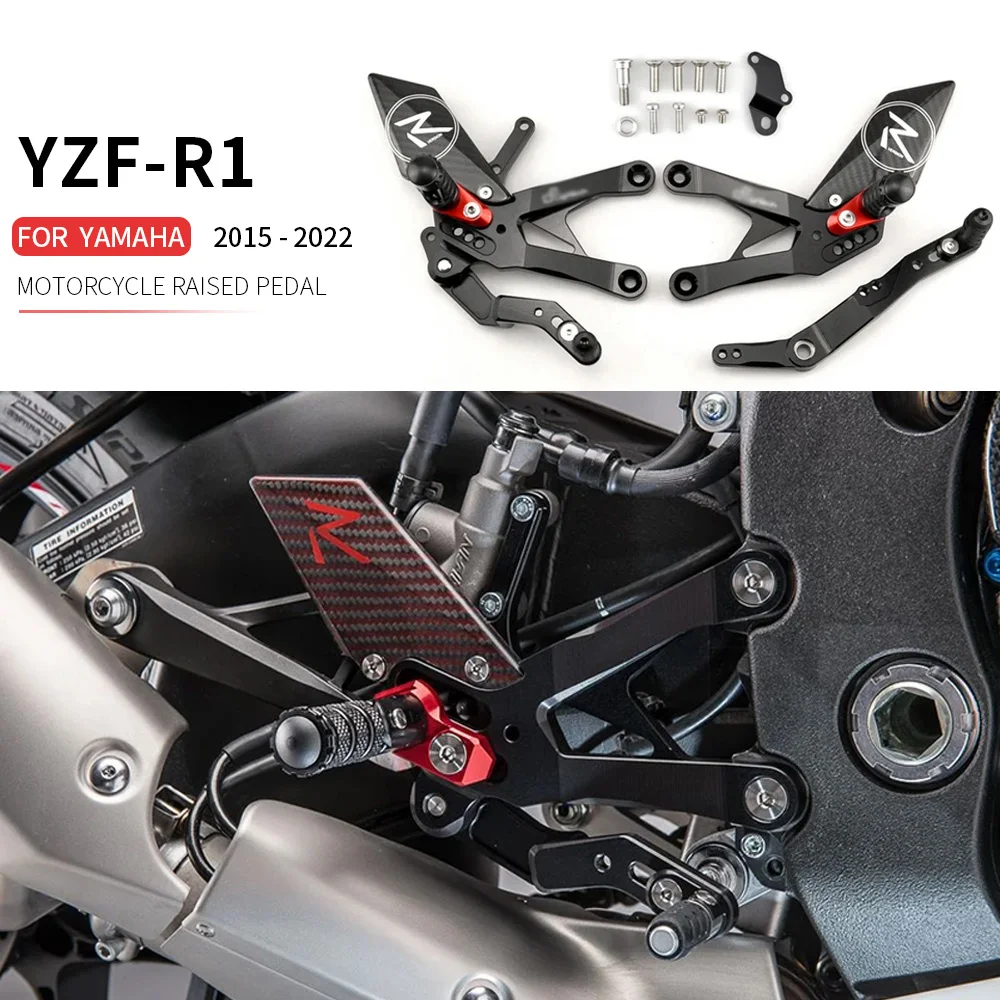 For-YAMAHA-YZF-R1-2022-YZF-R1-YZFR1-2015-2022-Rear-Sets-Heighten-Pedal ...