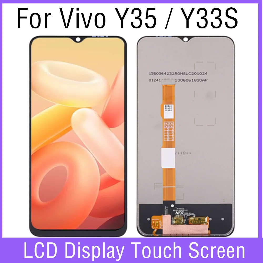LCD For VIVO Y35 4G V2205 LCD Display Screen Touch Digitized Assembly Replacement For VIVO Y33S ...