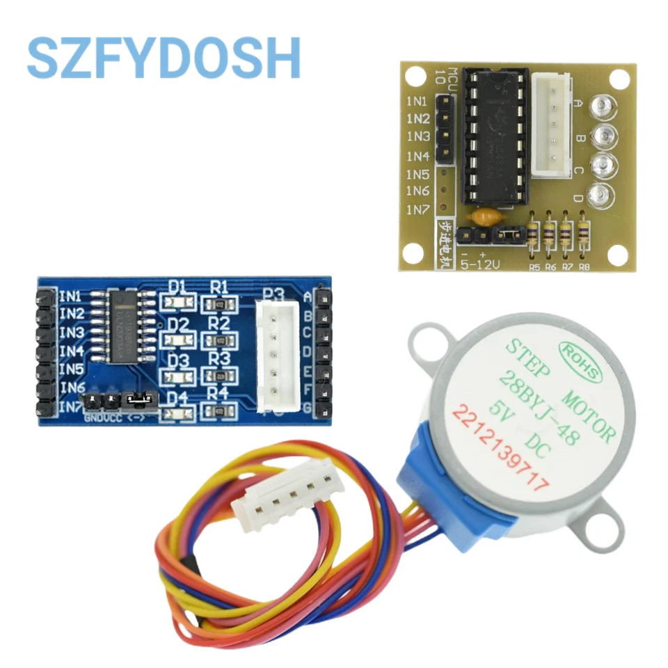 ULN2003 five line four phase Stepper Motor Driver PCB Board Module + 5V ...
