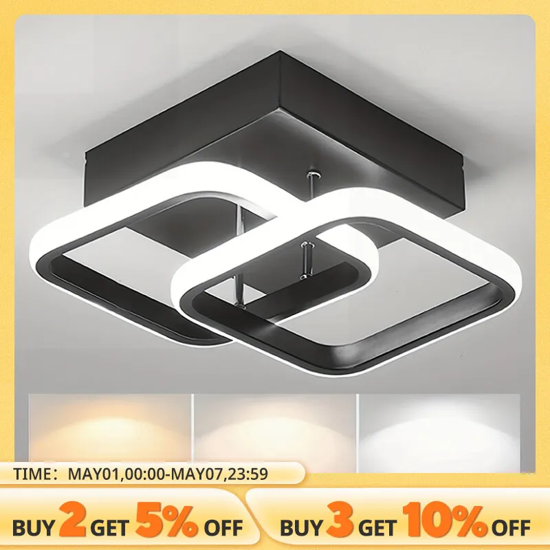 1-PC-Modern-LED-Ceiling-Light-Tri-Color-Dimming-AC220V-Surface-Mount ...