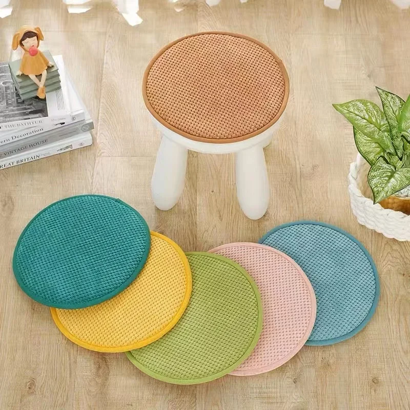 Round-cushion-solid-color-thickened-non-slip-chair-cushion-home-small ...