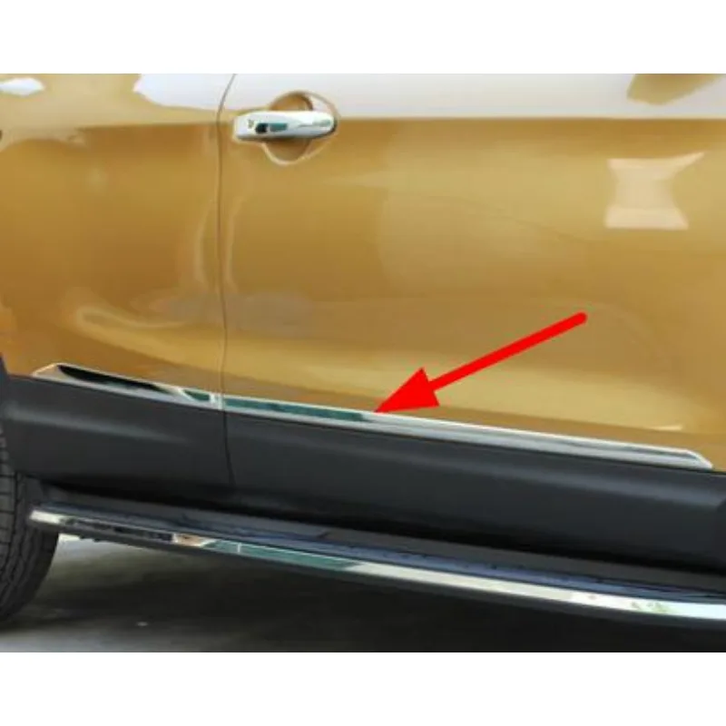 Fit For Nissan Qashqai 2014 2015 2016 2017 J11 Chrome Body Molding Door ...