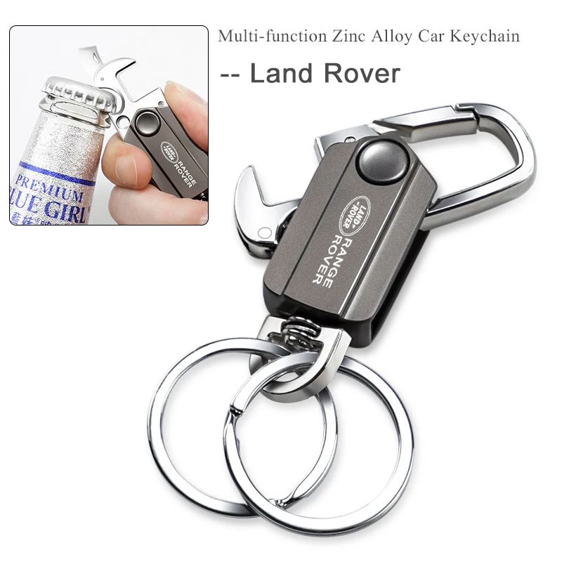 Pocket Knife Keychain Beer Bottle Opener Car Key Chain For Land Rover ...