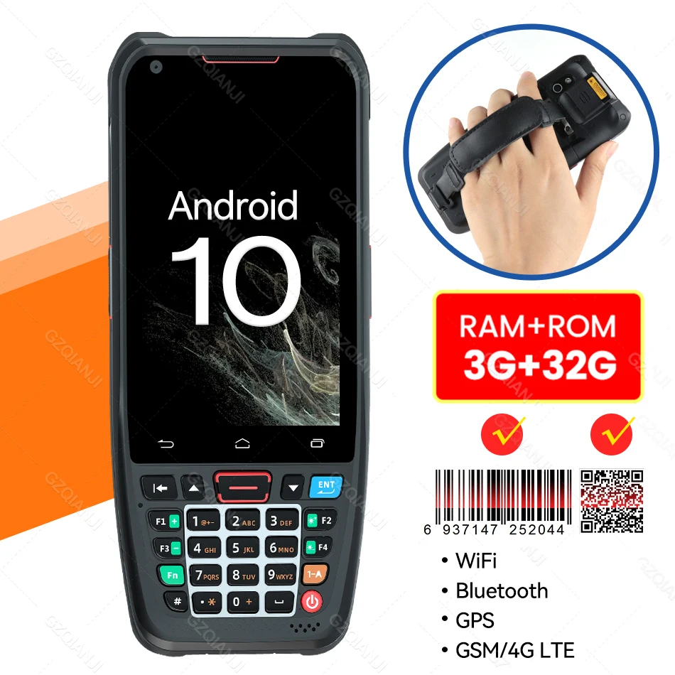 Handheld-PDA-Android-10-Barcode-Scanner-com-Teclado-Terminal-POS-Leitor ...