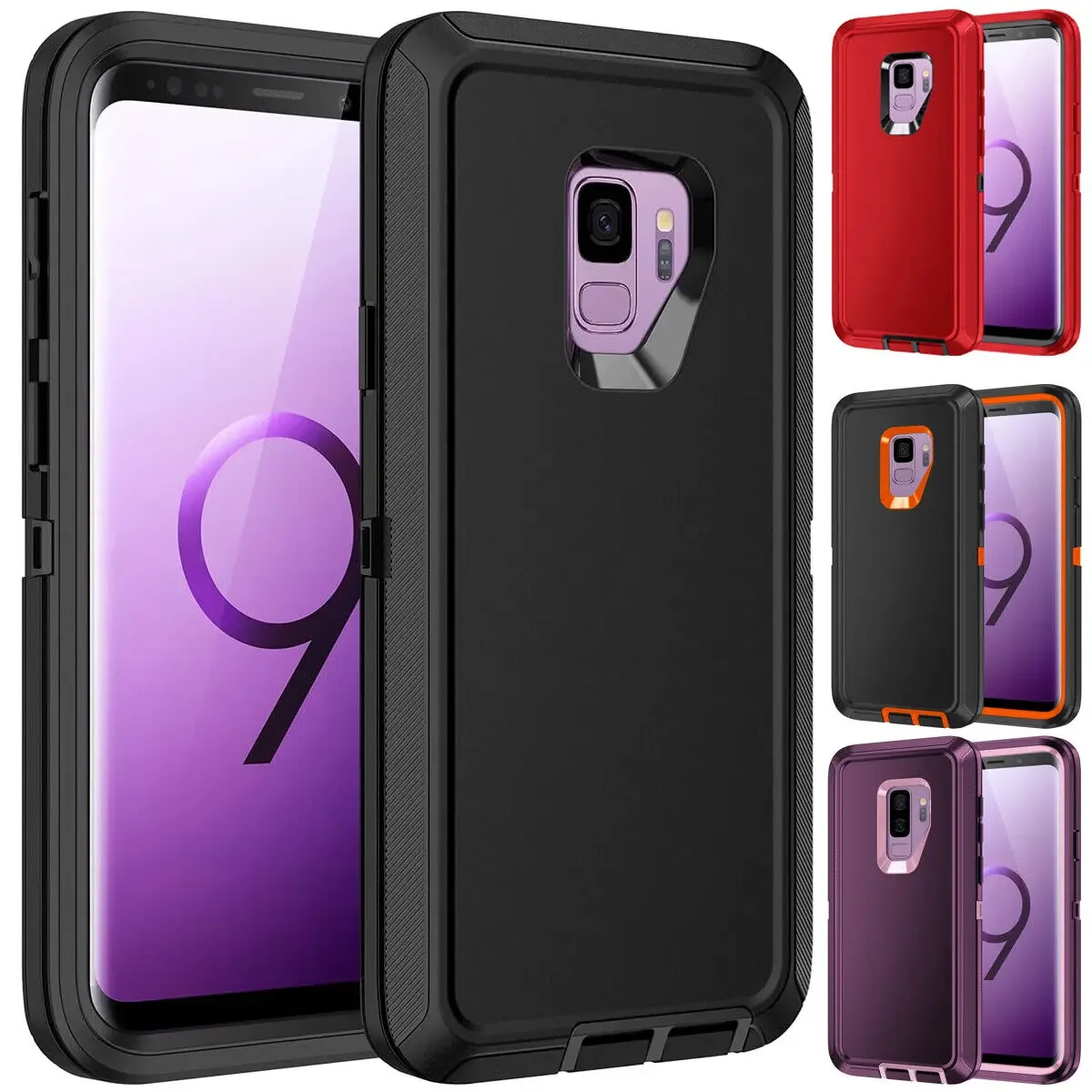 For-Samsung-Galaxy-S9-Plus-S9-Phone-Case-Heavy-Duty-Rugged-Shockproof ...
