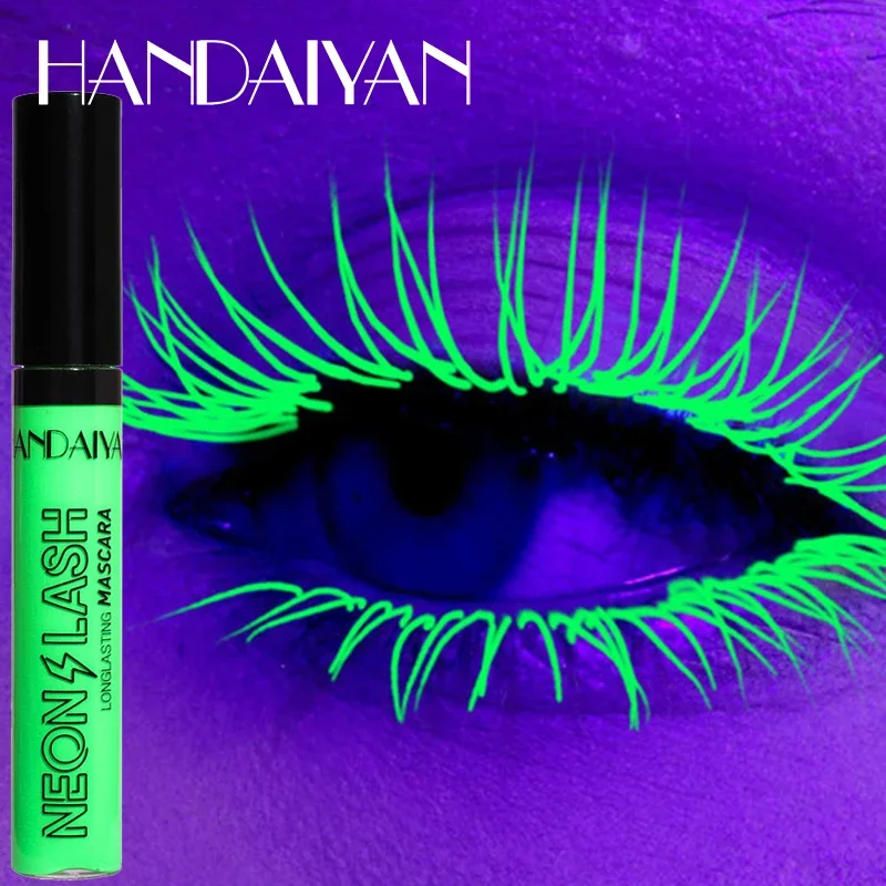Fluorescent Mascara Lengthening for Eyelash Extension Eye Makeup 6Color ...